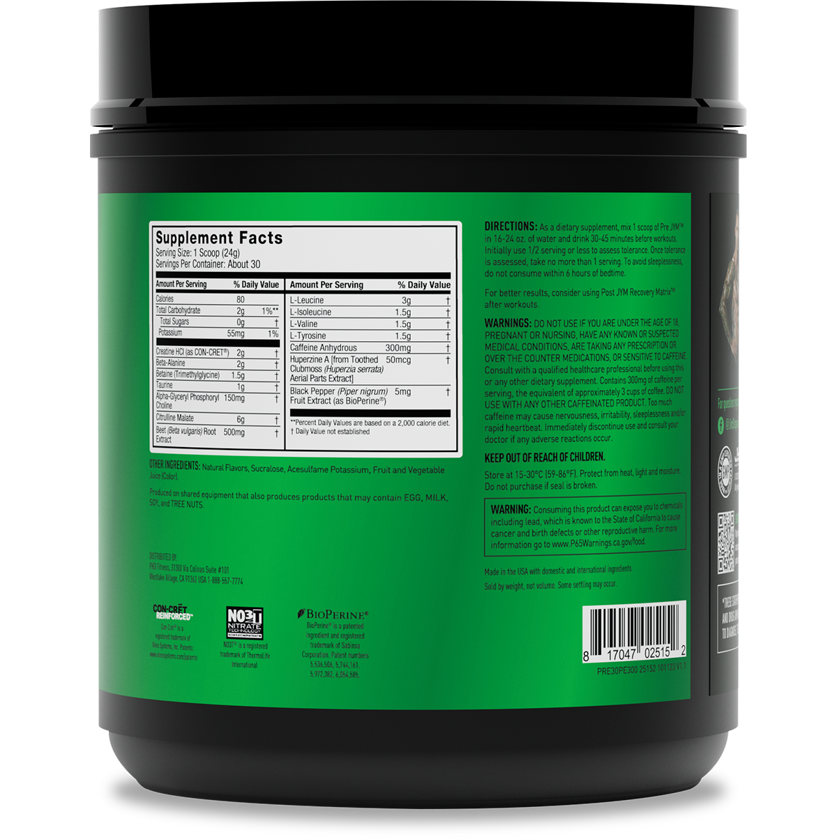 Pre JYM High-Performance Pre-Workout | Jym