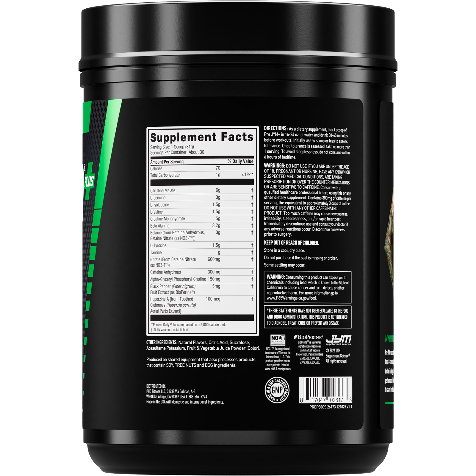 Pre JYM Plus Pre-Workout
